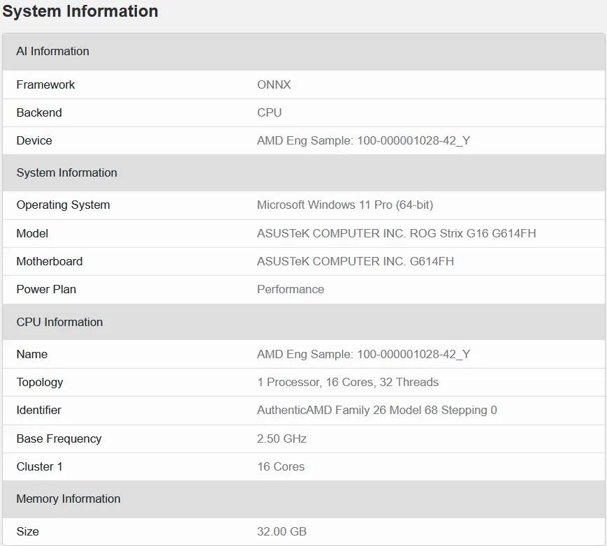 AMD Zen 5 Fire Range CPU, 차세대 게임용 노트북에 등장 - 테크 소식