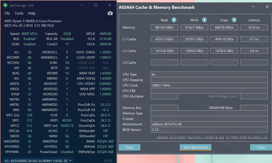 특가 게시판에 올라왓던 ADATA DDR5 PC5-48000 CL30 LANCER BLADE - 조드