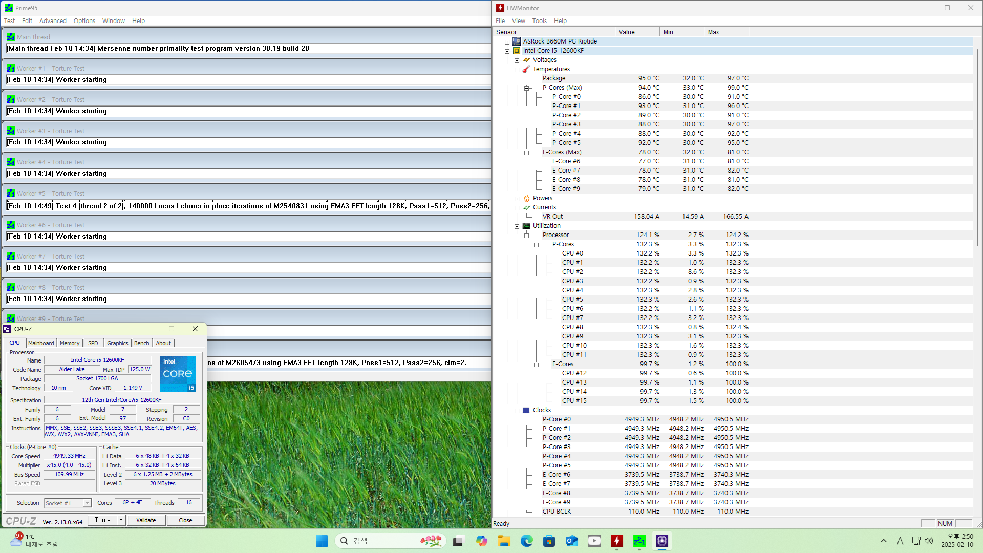 인텔 코어i5 12600KF, 삼성 DDR4 3200 16GB 2장 BCLK 오버클럭 도전기 - CPU / 메인보드 / 램