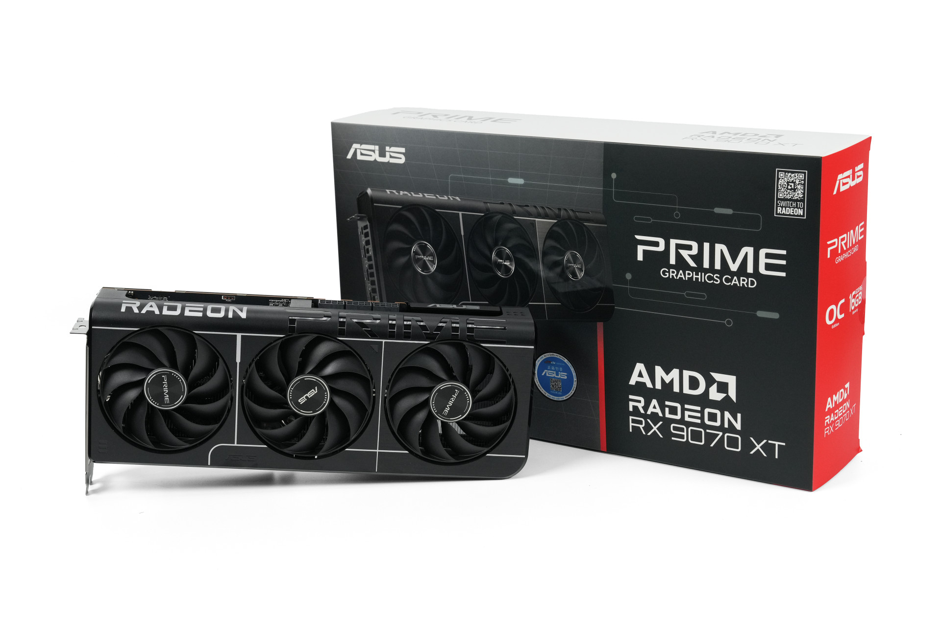 ASUS PRIME 라데온 RX 9070 XT OC D6 16GB 대원씨티에스 - 공식 리뷰