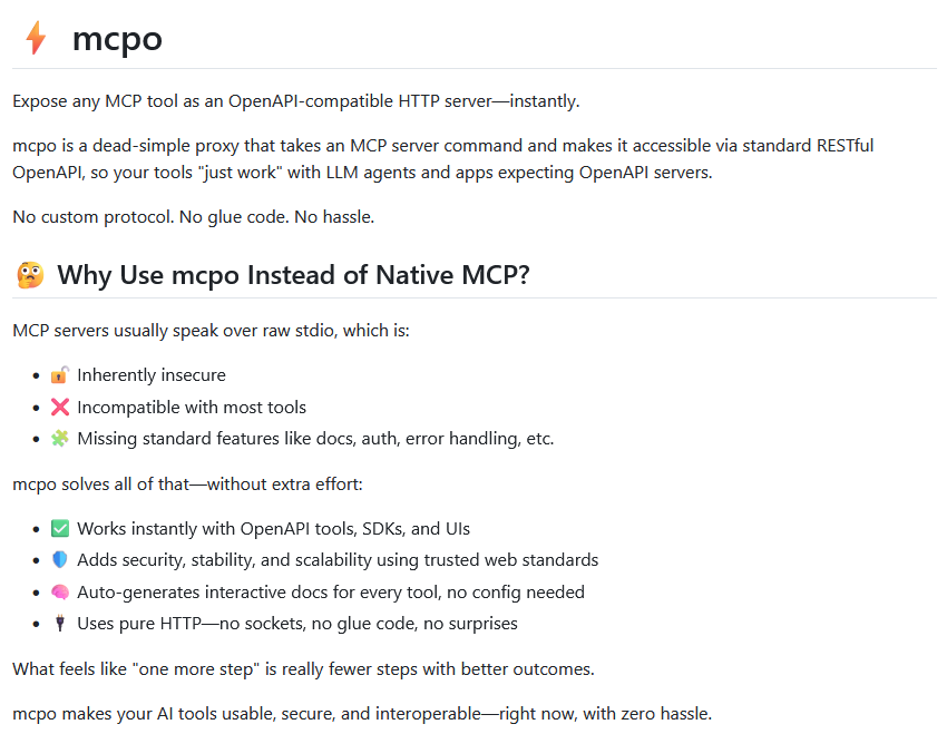Open WebUI에 MCP를 해봅시당 - 조드