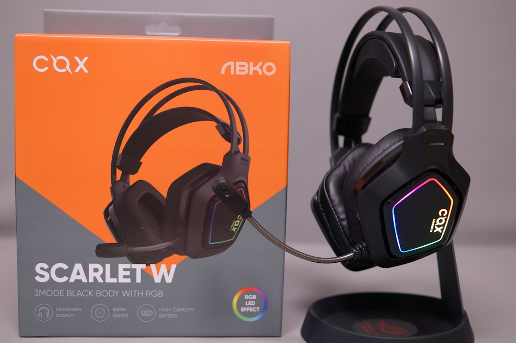 3만원대 무선헤드셋, COX 스칼렛W 무선 게이밍 헤드셋 - 조드