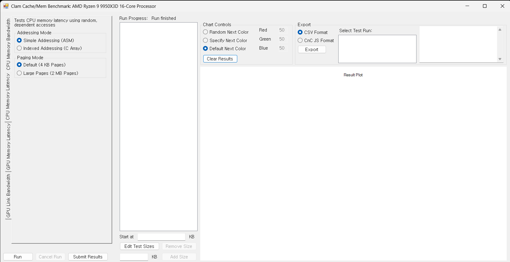 메모리 레이턴시 측정프로그램 CLAM cache/mem benchmark로 8400CL34 fclk2100 vs 2233 ...