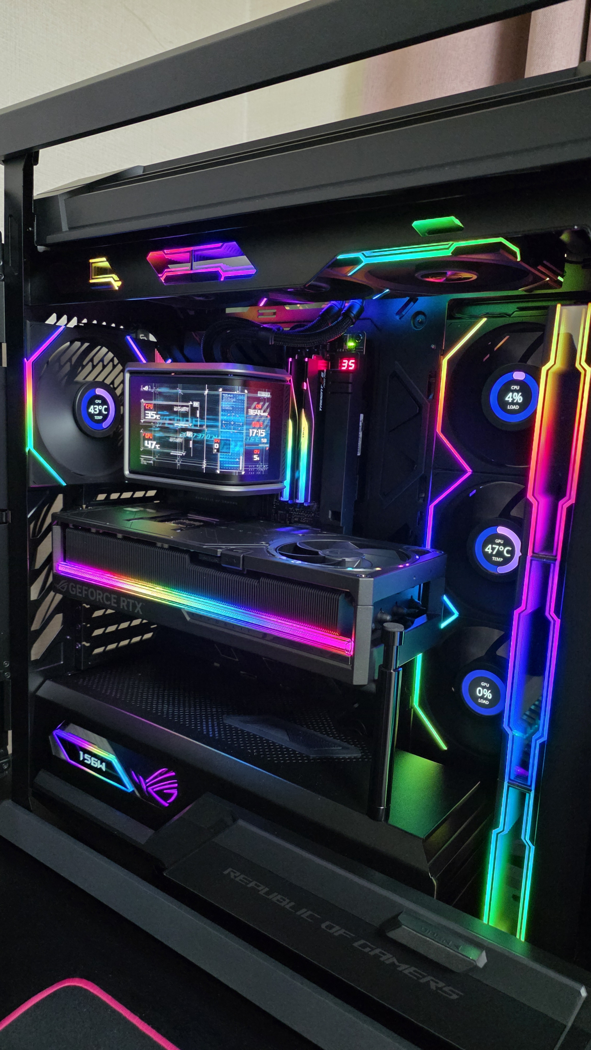 ASUS ROG Full BTF PC Desk Setup - 데스크테리어