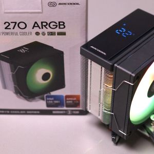 LED 디스플레이 온도 표시, 3RSYS Socoool RC270 ARGB 블랙 - 필드테스트